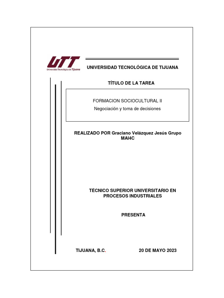Negociación y Toma de Decisiones Efectivas | PDF | Negociación | Toma ...