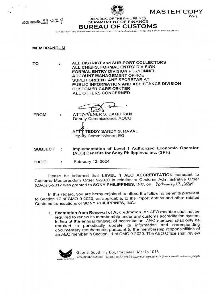 2024 53 Aocg Memo | Download Free PDF | Philippines
