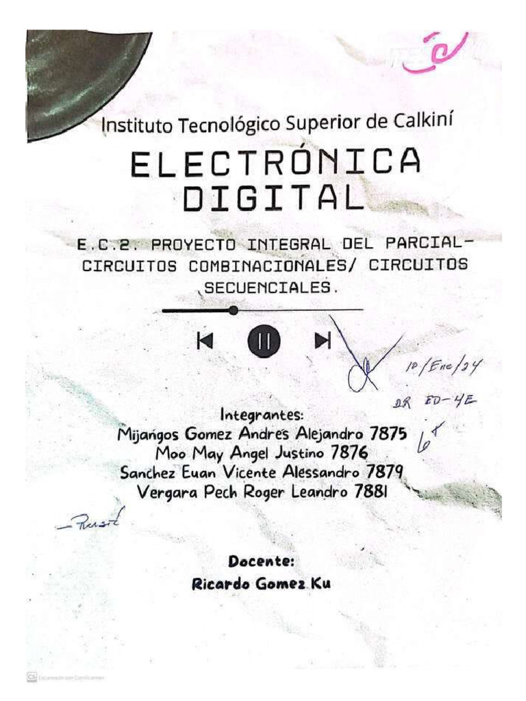 Circuitos Combinacionales Circuitos Secuenciales | PDF