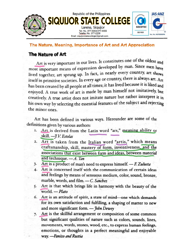 Art Appreciation Chap 1 | PDF | Cognition | Cognitive Science