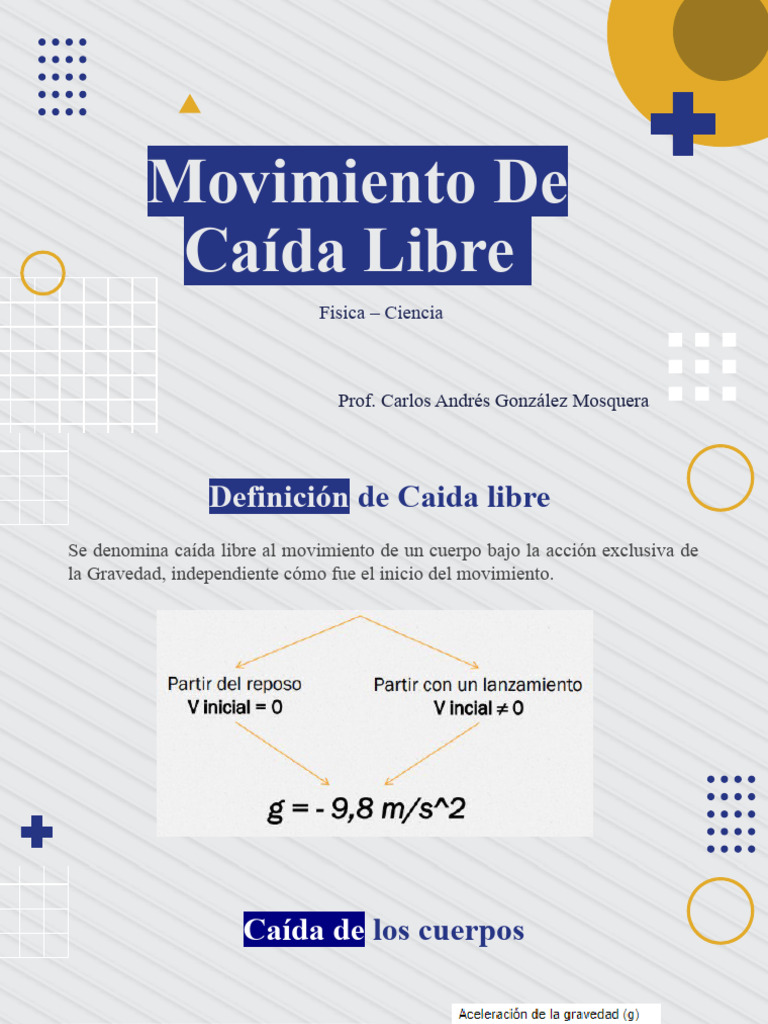 Caida Libre | PDF | Masa | Velocidad