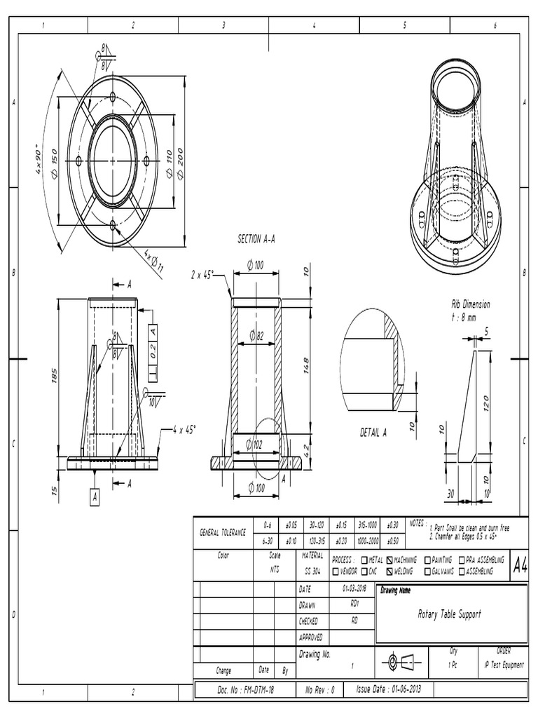 Support Mounting | PDF | Machining | Materials