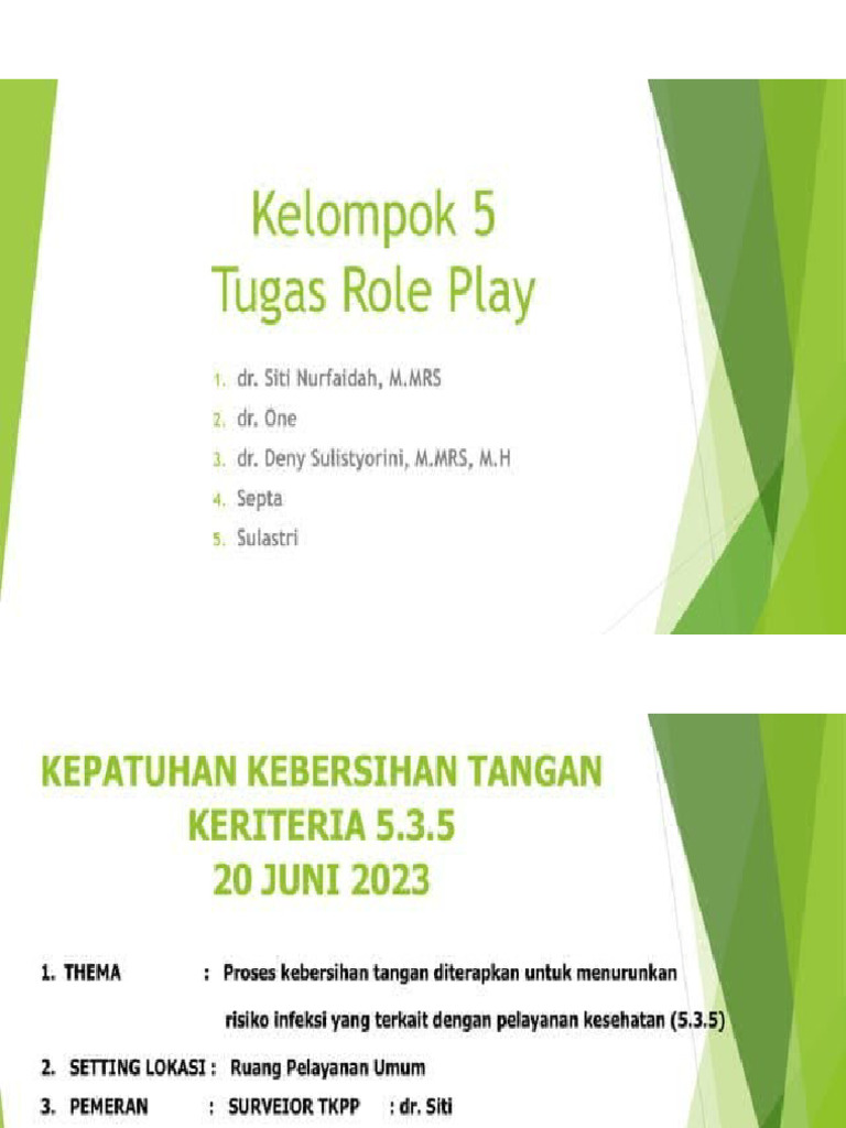 Contoh Tugas Roolplay | PDF