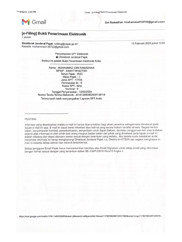 SPT An M Giri Ramadhan | PDF