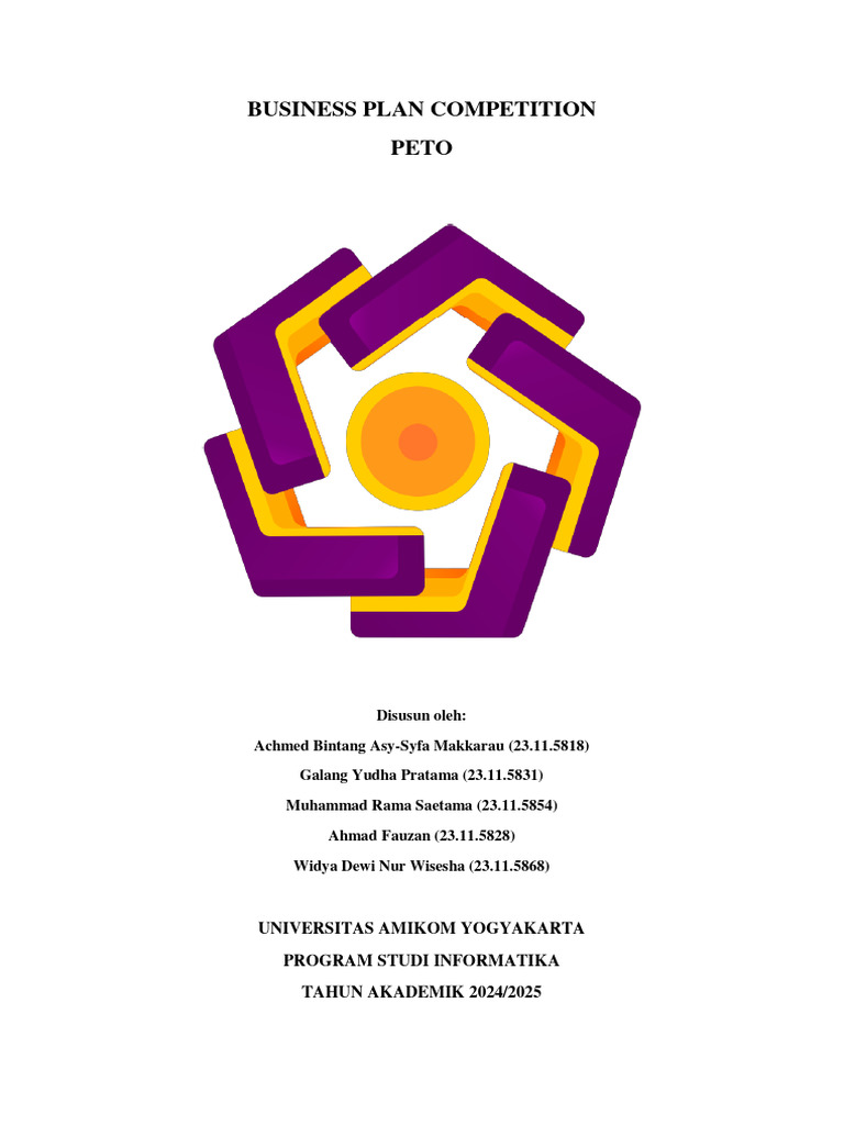 Business Plan Competition Peto | PDF