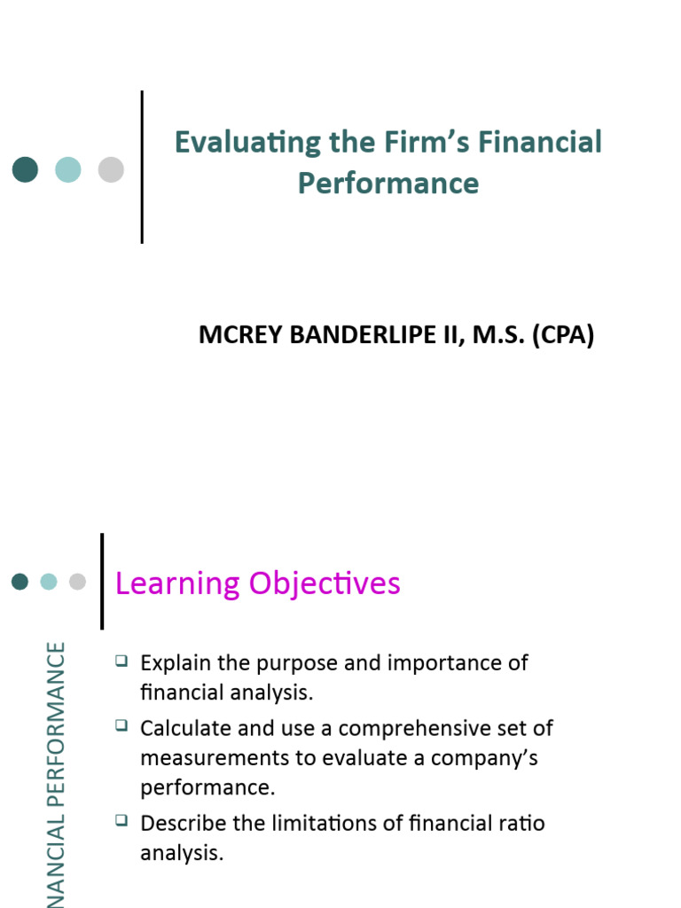 5 - Evaluating The Firm's Financial Performance | PDF | Stocks | Equity (Finance)