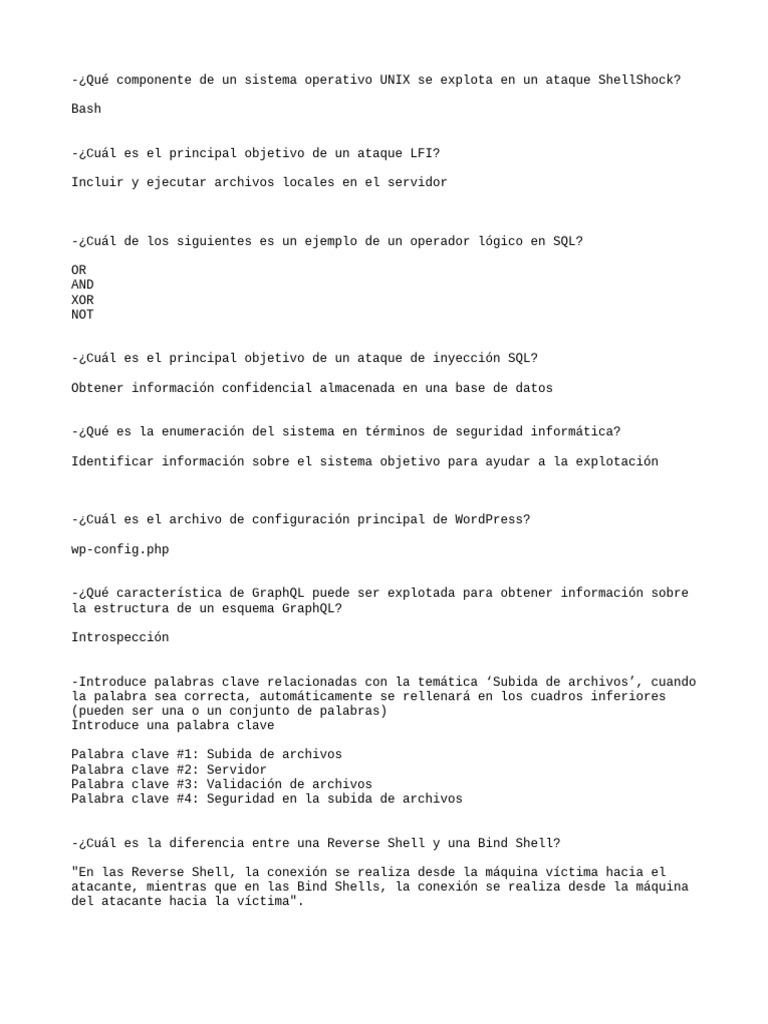 Examen 4 de Introduccion Al Hacking | Descargar gratis PDF | Script Java | Servidor (Computación)
