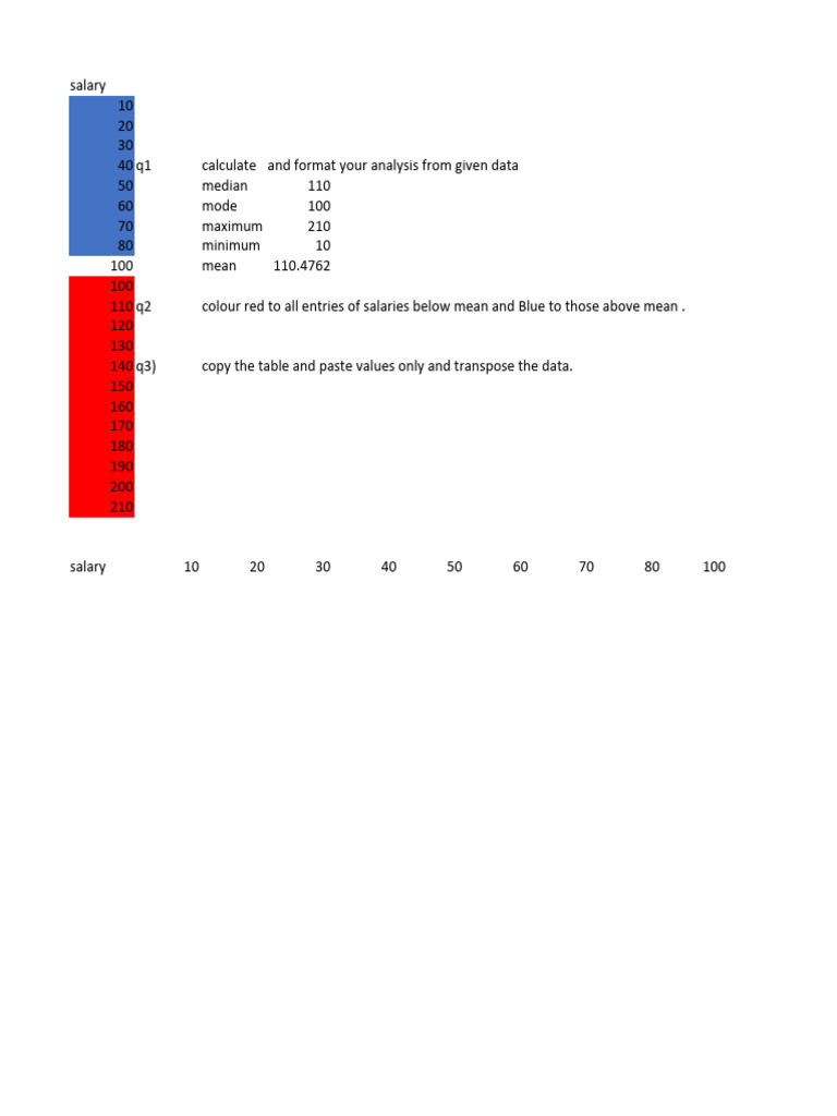 10 Spreadsheet 1 | PDF