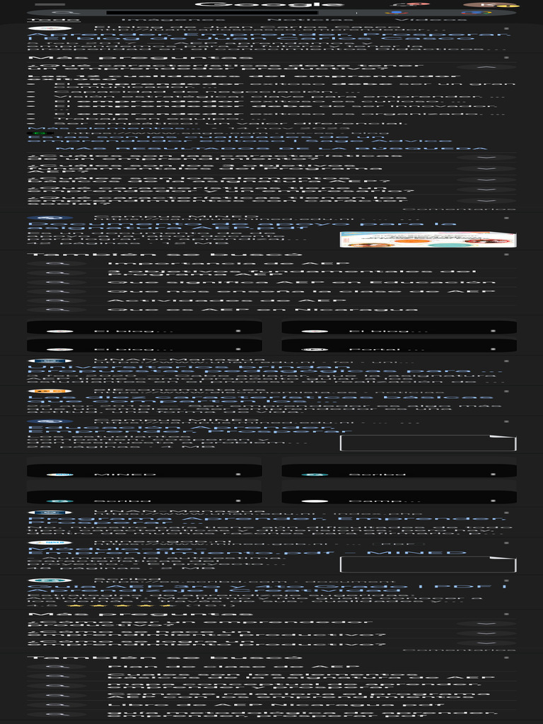 Caracteristicas de Aep - Buscar Con Google | PDF | Iniciativa empresarial | Aprendizaje