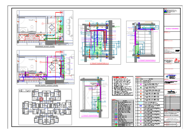Common Toilet Plumbing Layout | Download Free PDF | Building Technology ...