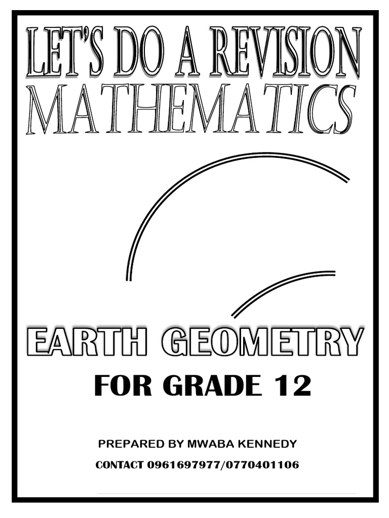 Let's Do Mathematics - Earth Geometry. | PDF | Longitude | Latitude
