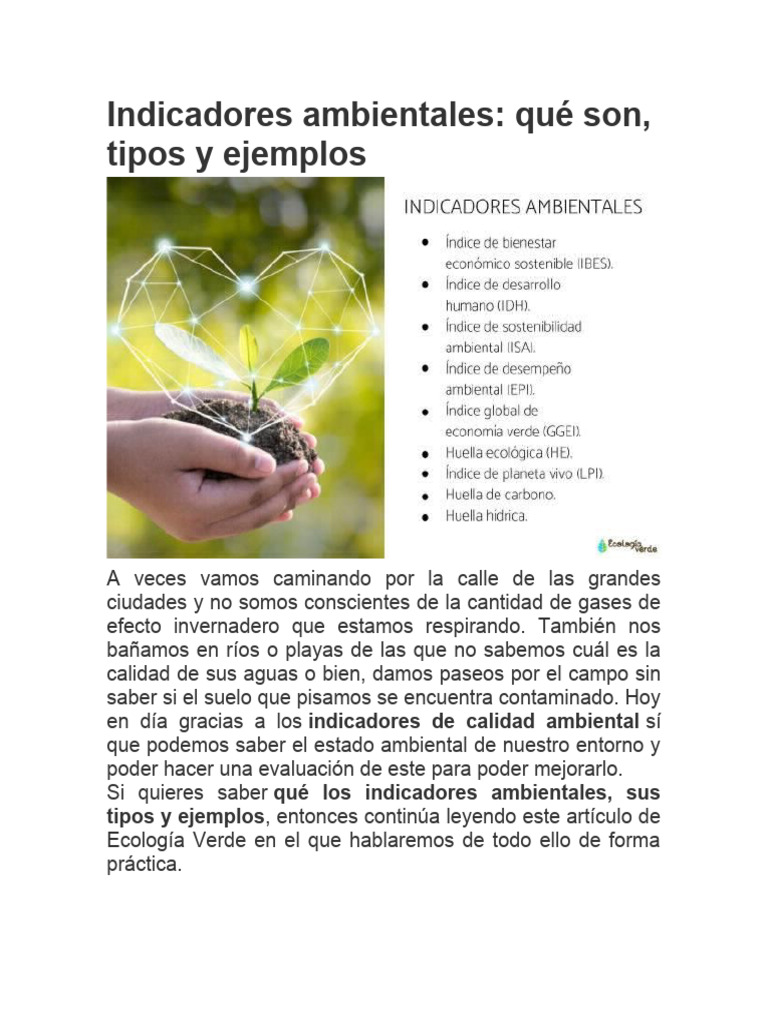 A.1 Indicadores Ambientales ARNC | Descargar gratis PDF | Entorno natural | Agua