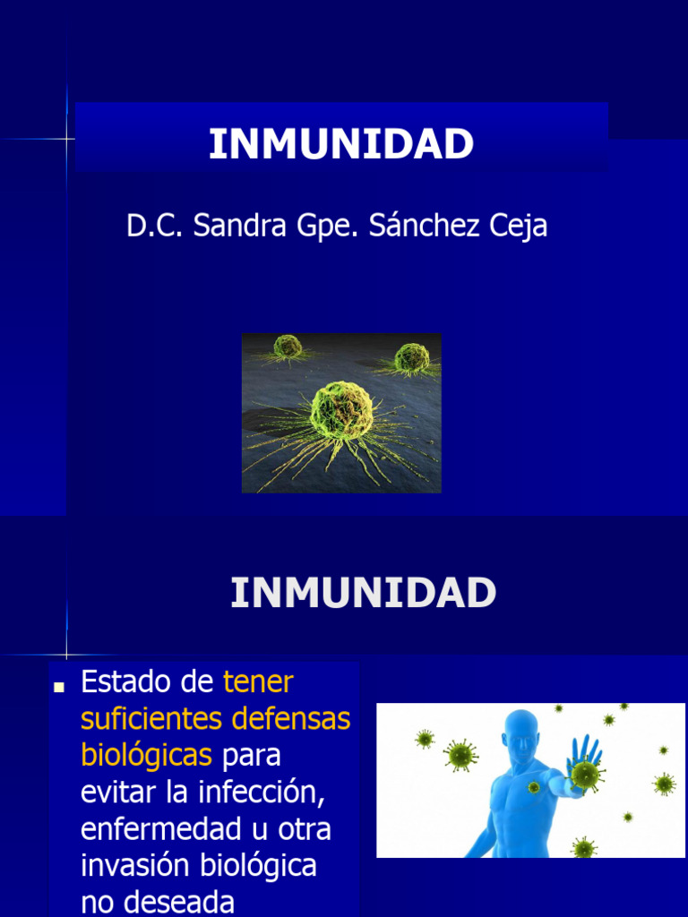 INMUNIDAD | PDF | Sistema inmune | Linfocitos