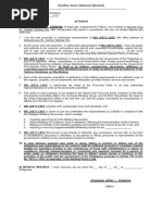 Omnibus Sworn Statement 2025 Word | PDF | Affidavit | Justice