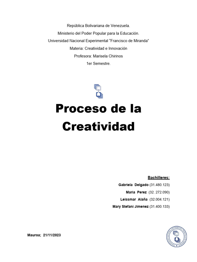 Proceso de La Creatividad | PDF | Creatividad | Cerebro