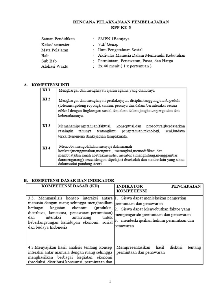 RPP Observasi New | PDF