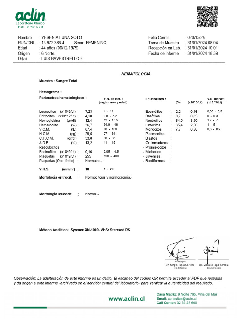 Examen Aclin Yesenia Luna | PDF | Tejido (biología) | Especialidades ...