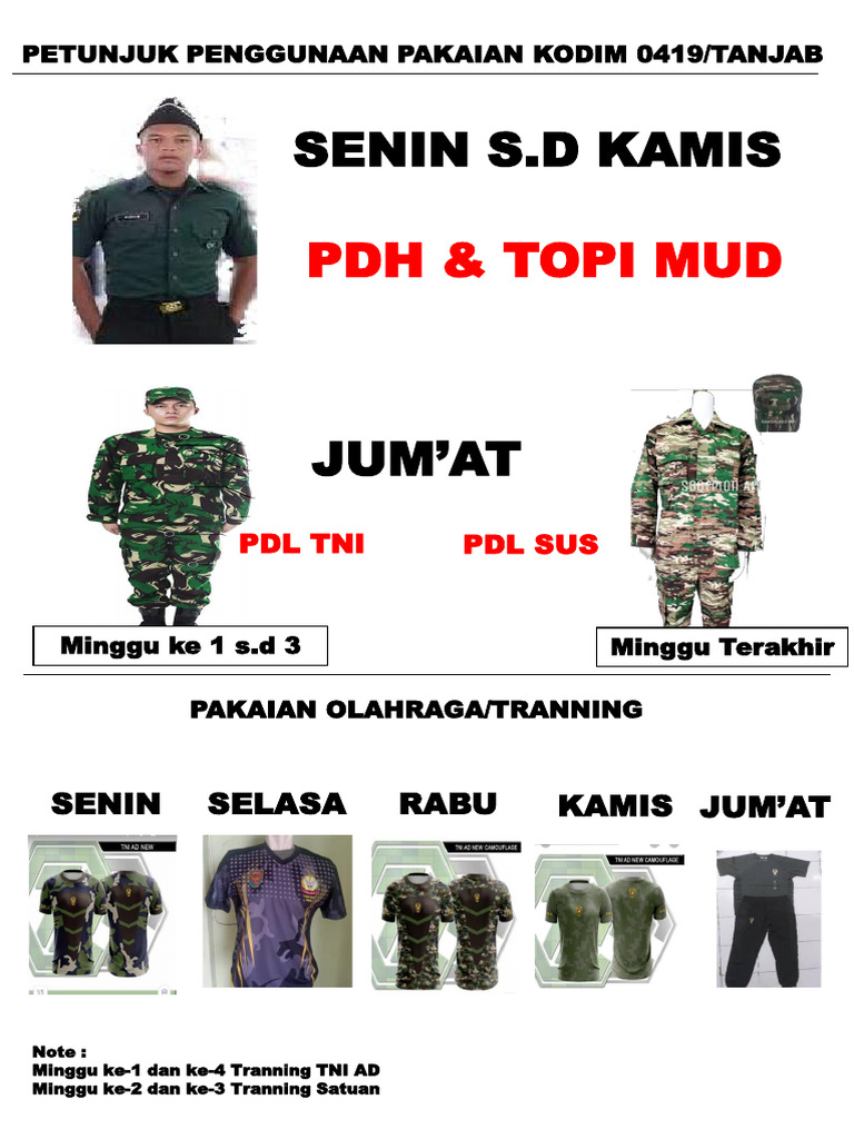 Pakaian Tni Ad | PDF