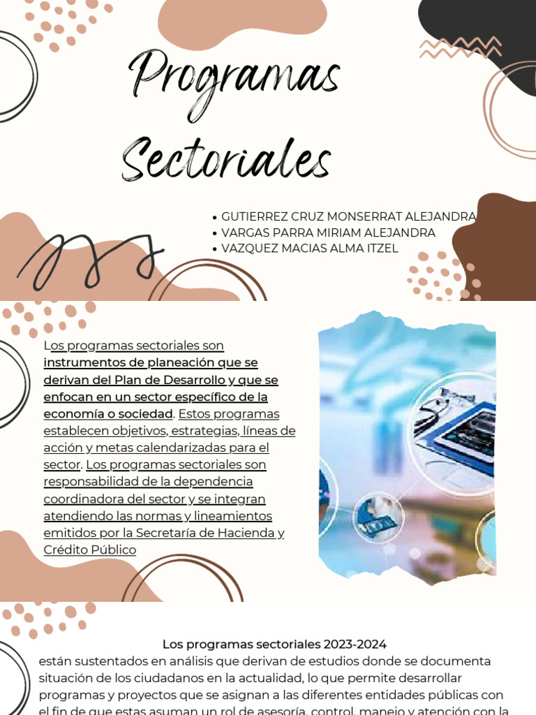 Programas Sectoriales en México 2023-2024 | PDF | Entorno natural ...