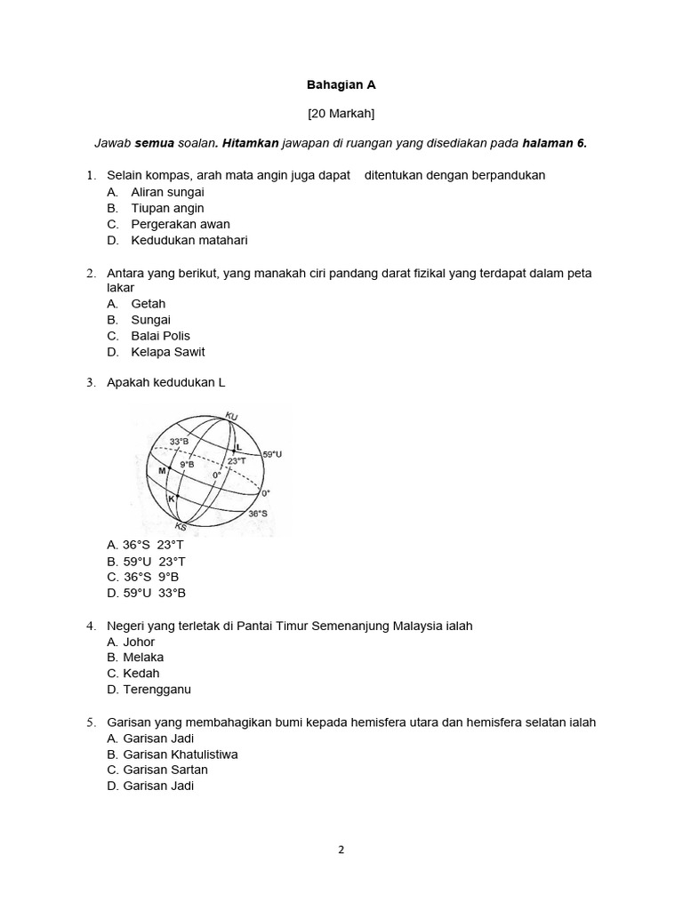 Bahagian A PPT T1 GEO 2023 | PDF