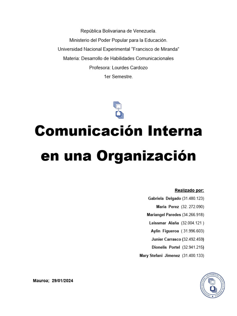 Comunicacion Interna | PDF | Comunicación