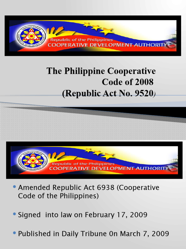 Salient Coop Code 2008 | PDF | Cooperative | Economies