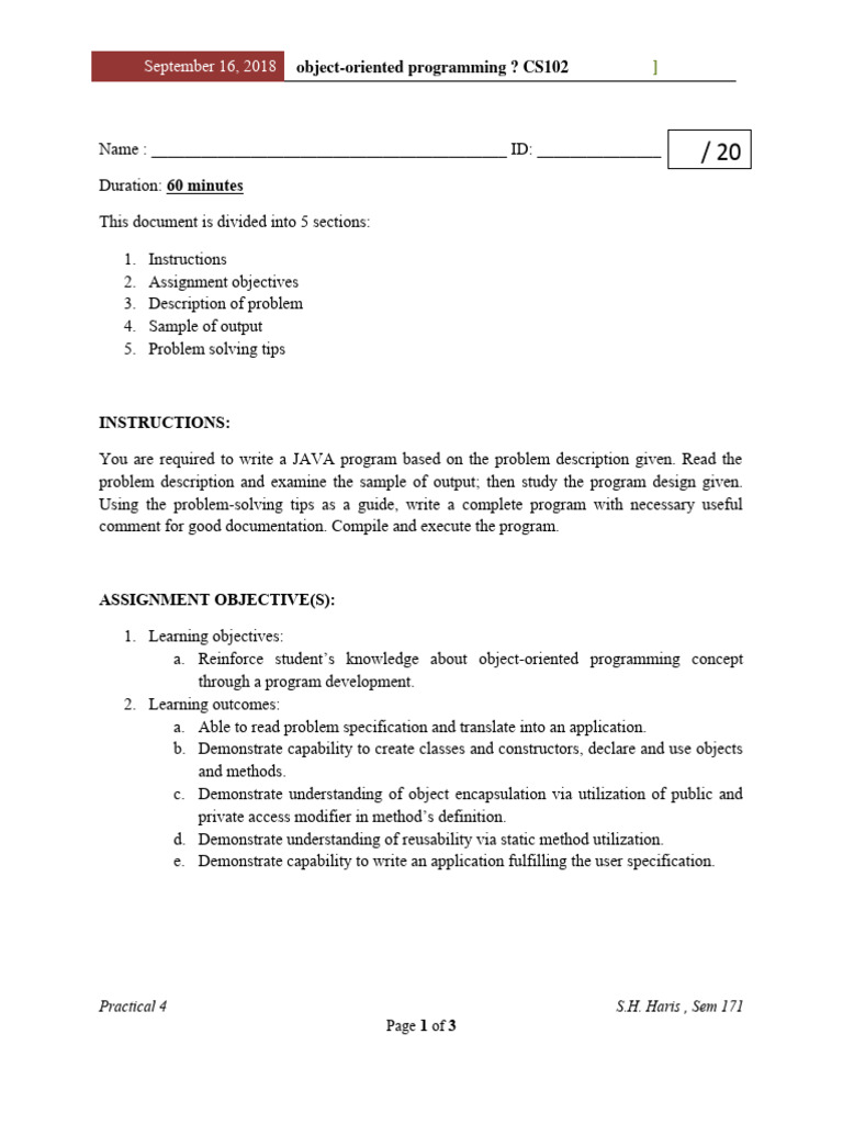 Practical - Exercise4 (Public and Private Members) 3 | PDF | Method (Computer Programming ...
