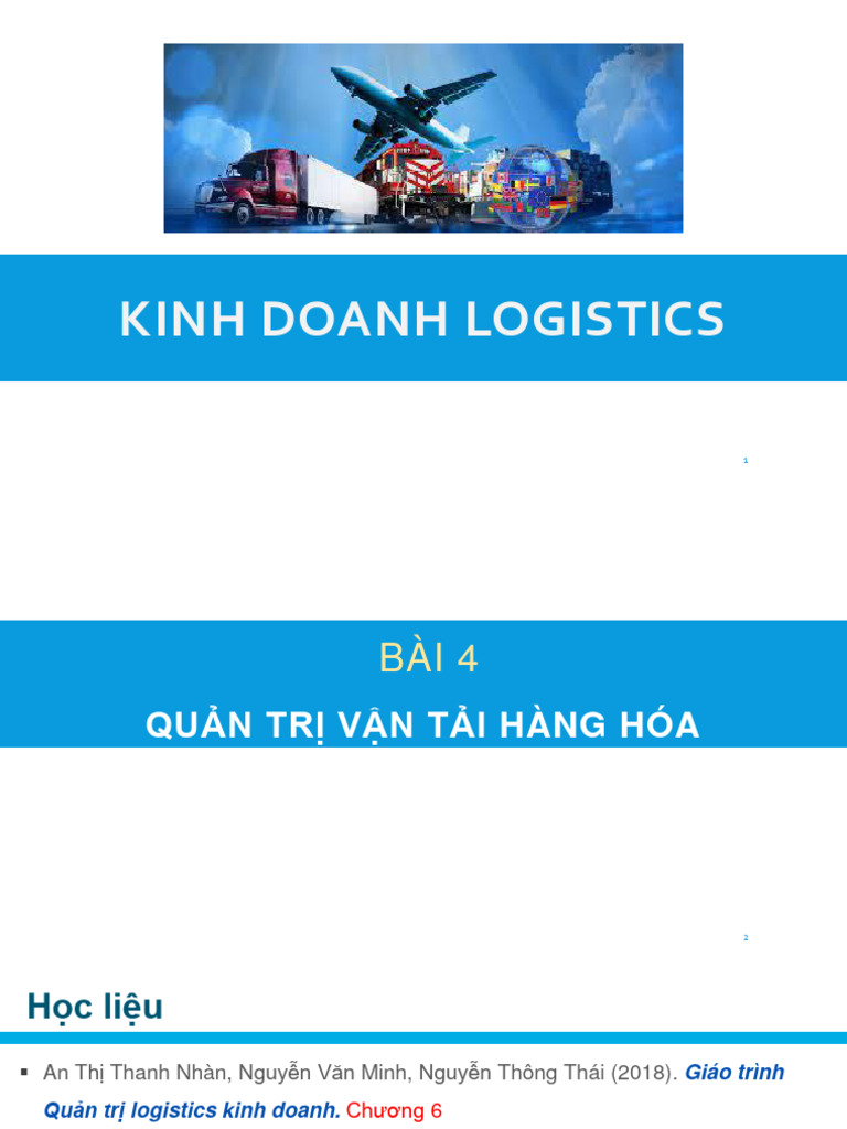 X2023 - QT Logistics căn bản - Bài 4 | PDF