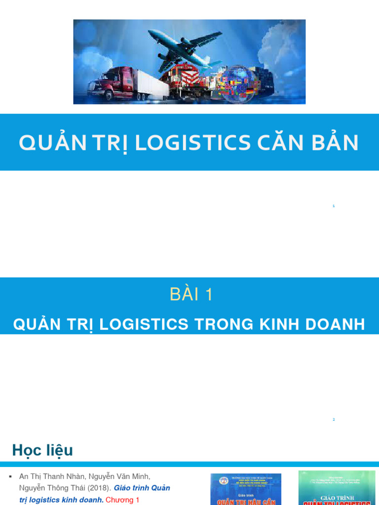 X2023 - QT Logistics căn bản - Bài 1 | PDF