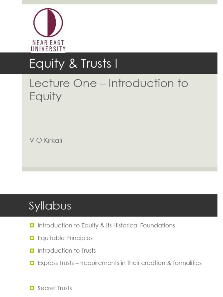 Equity | PDF