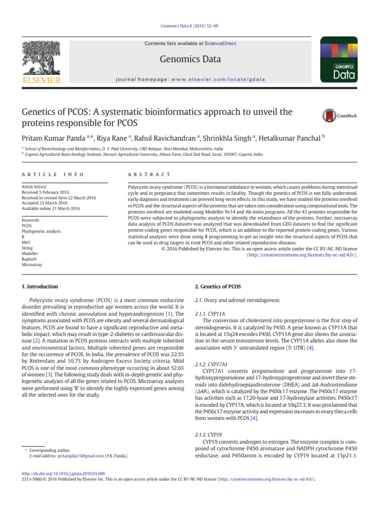 Pcos Phylogenetic Analysis - Compressed | PDF