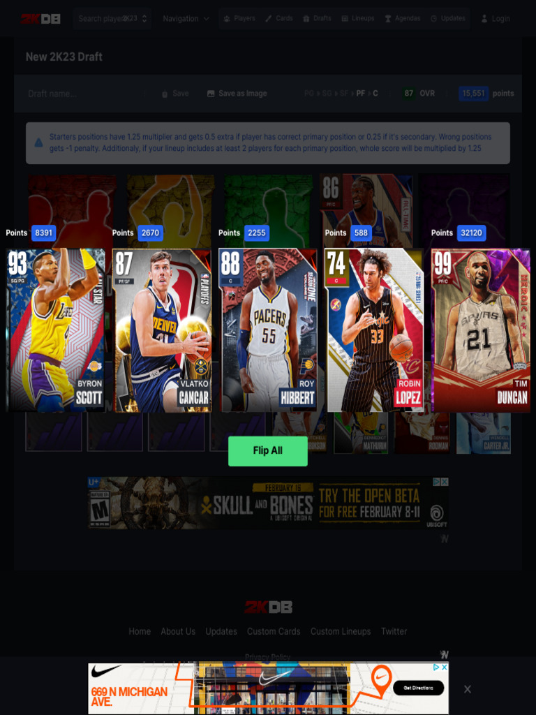 NBA 2K23 2KDB MyTeam Database | PDF