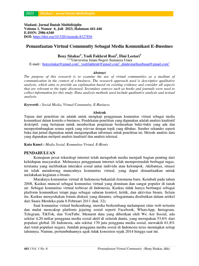 Contoh Jurnal Penelitian Kualitatif 3 | PDF