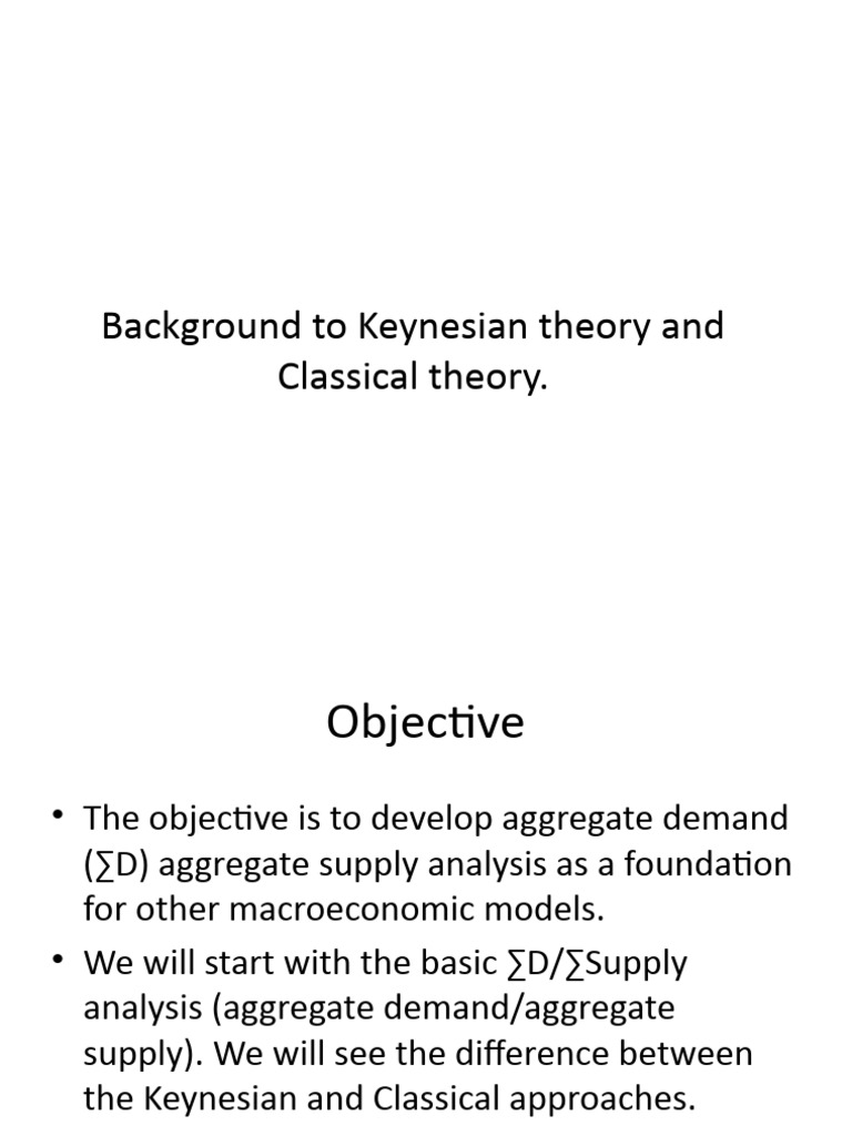 Keynesian and Classical Theory | PDF | Labour Economics | Keynesian ...