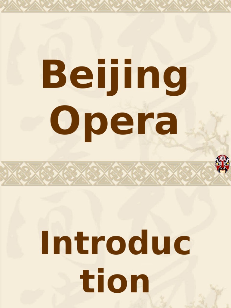 Peking Opera | PDF | Musical Instruments | Leisure