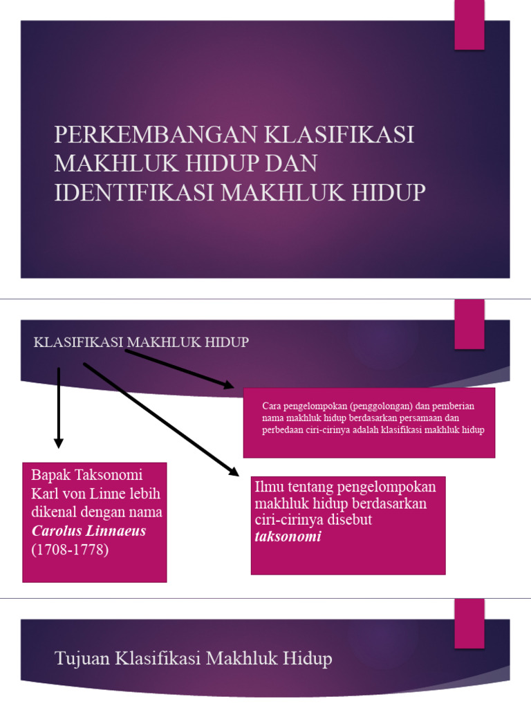 Perkembangan Klasifikasi Makhluk Hidup | PDF