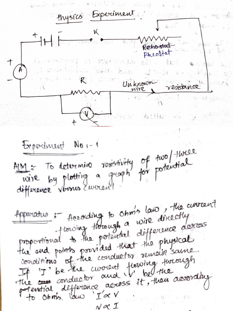 Physics Experiment 1 (Prac) | PDF