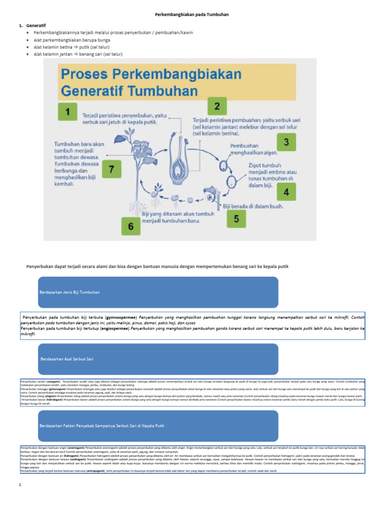Perkembangbiakan Pada Tumbuhan | PDF