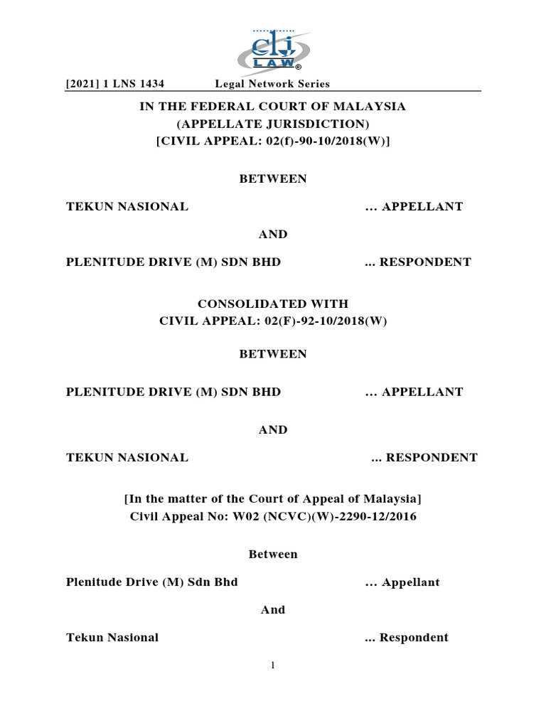 Tekun Nasional V Plenitude Drive | PDF | Damages | Burden Of Proof (Law)