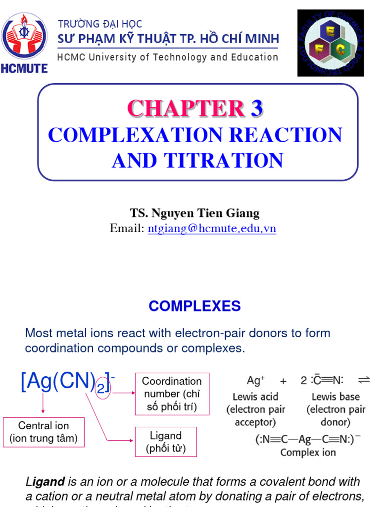 Chap 3. Complexation ReactionTitration | PDF | Coordination Complex | Titration