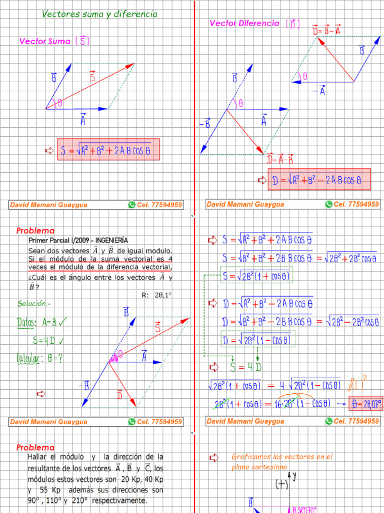 Vectores - Parte 2 | PDF