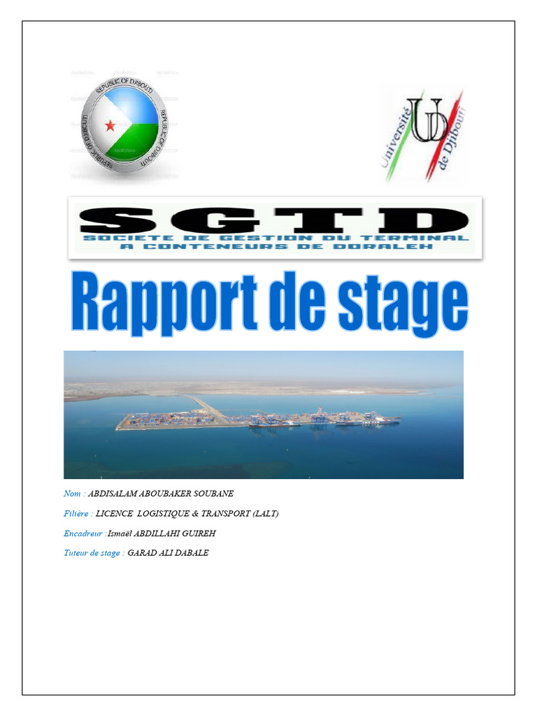 RApoort Du Stage SGTD | PDF RApoort Du Stage SGTD | PDF