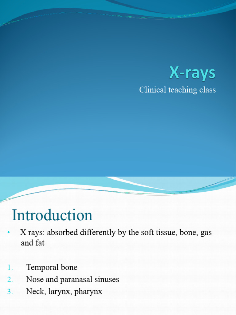 ENT X-Rays | PDF | Larynx | Human Nose