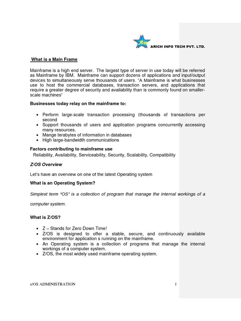 Arich Book Zos | PDF | Computer Science | Computer Hardware