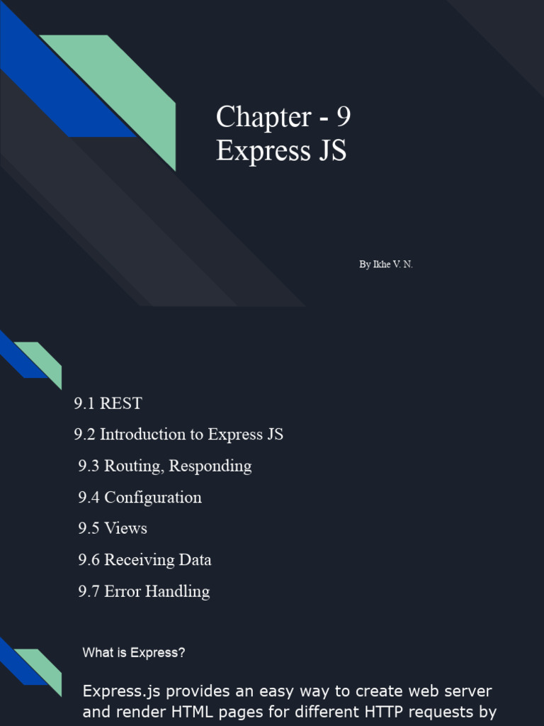 Express JS REST API Guide | PDF | Business | Computers