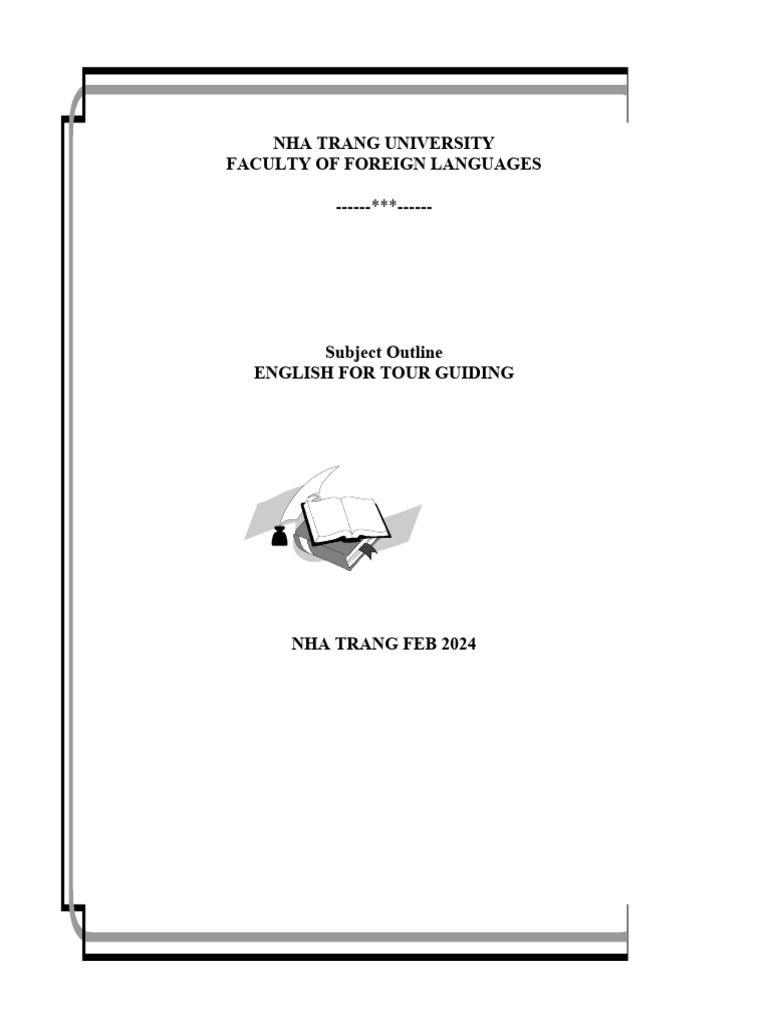 English for Tour Guiding Course Outline | PDF | Learning | Cognitive ...