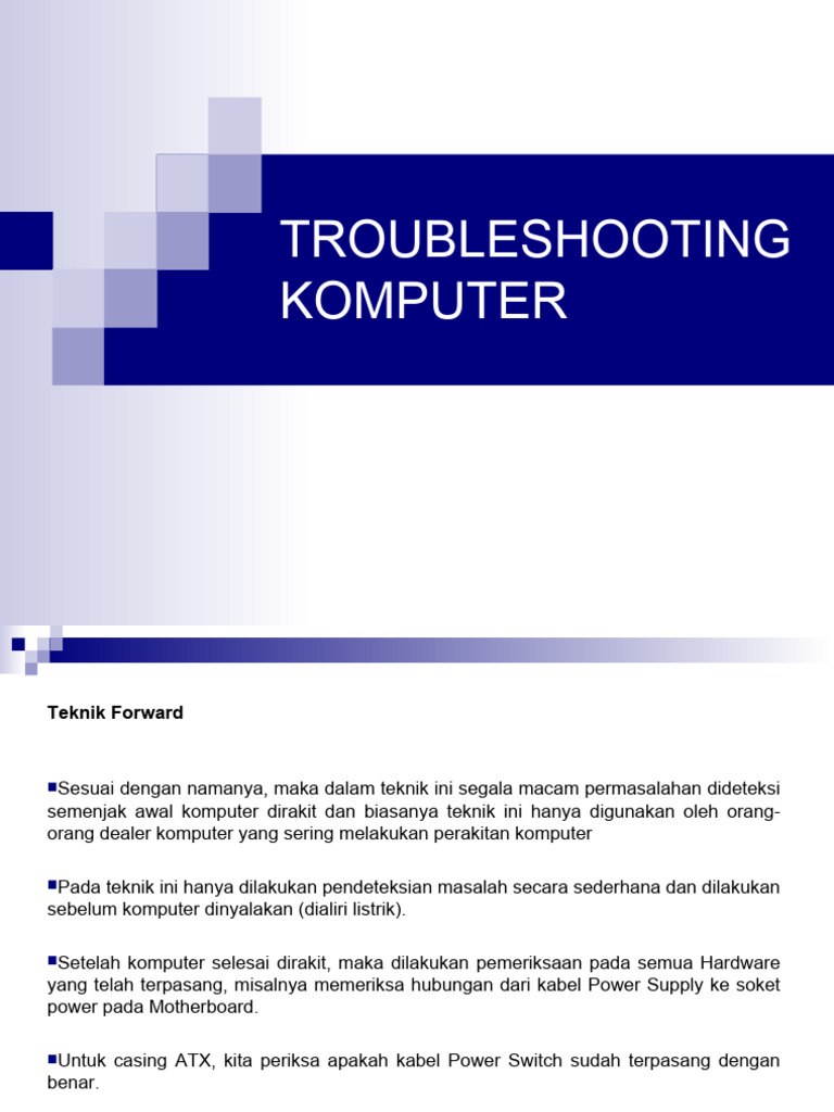 Troubleshoting Komputer | PDF