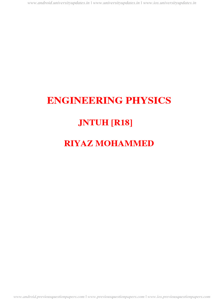 Engineering Physics Notes - 2 | PDF | Diffraction | Oscillation