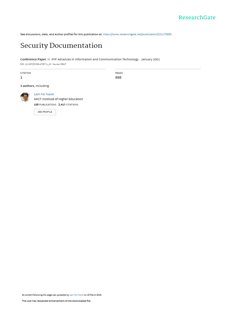 Security Documentation | PDF