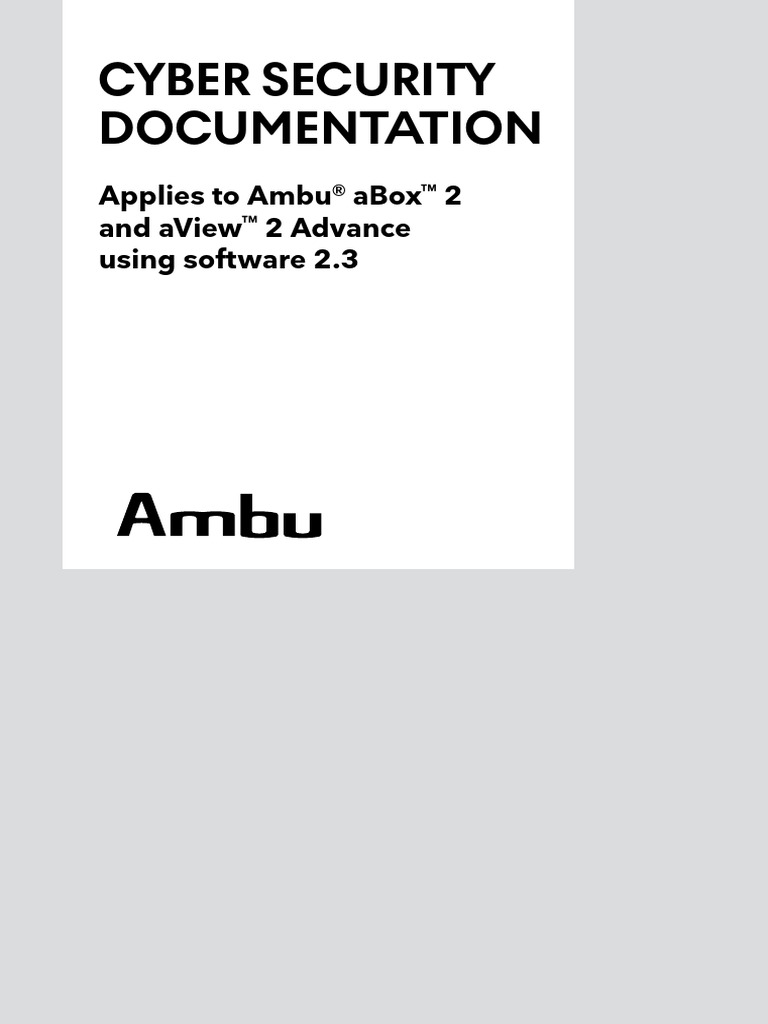 PUB-001640 Cyber-Security-documentation SW2-3 EN V01 202210 TCC-11389 | PDF